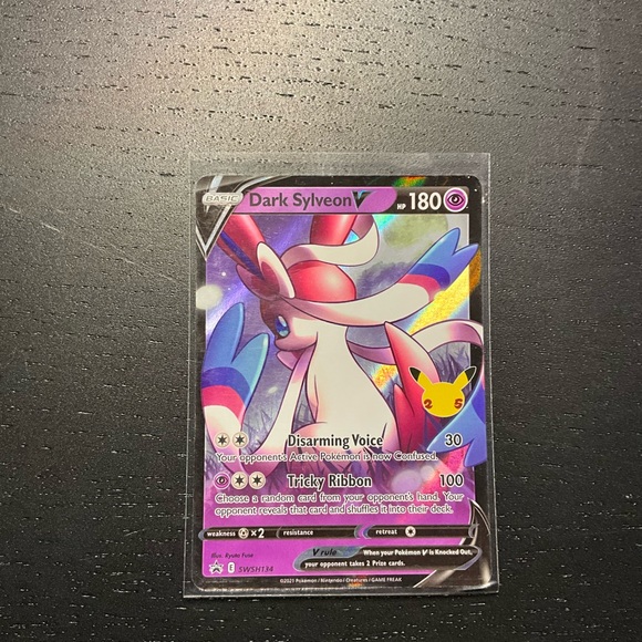 Pokemon | Toys | Pokemon Tcg Celebrations Dark Sylveon Holo Card | Poshmark